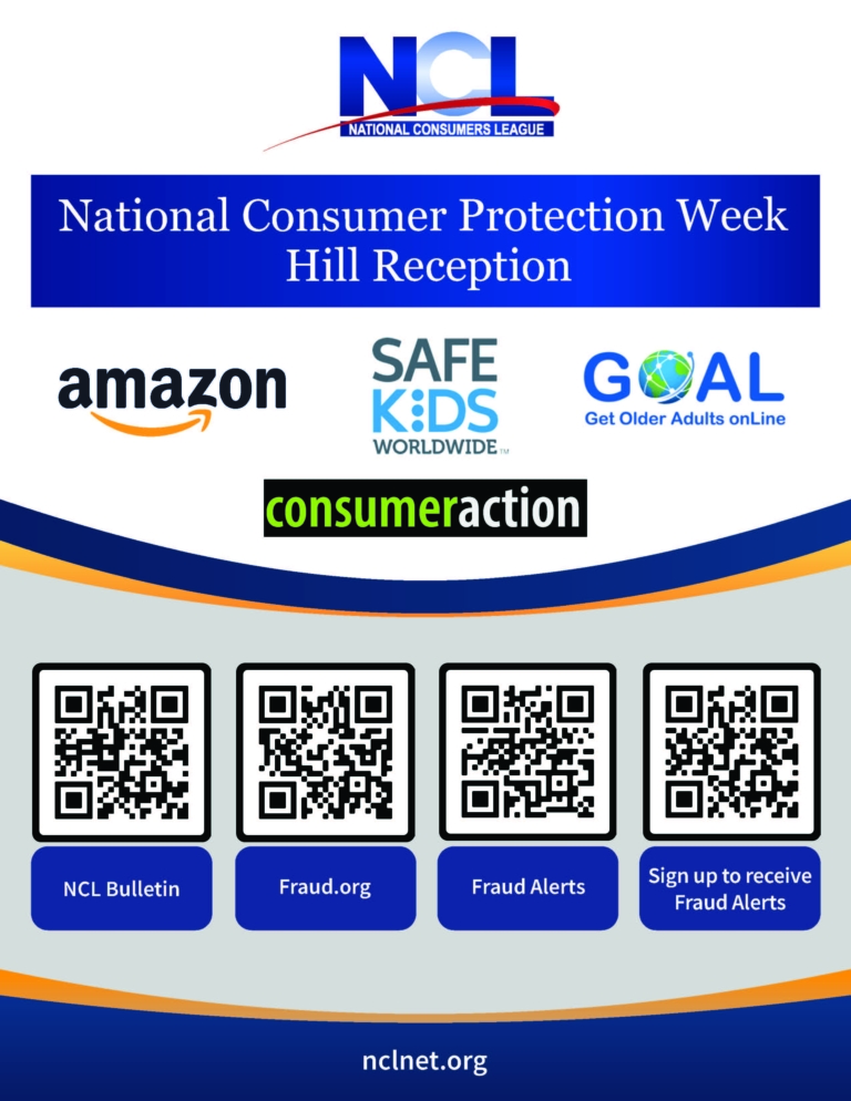 National Consumer Protection Week Hill Reception - National Consumers ...